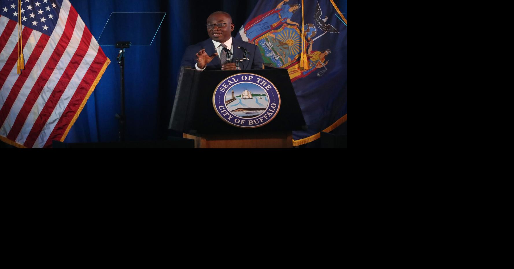 Buffalo Mayor Byron Brown touts his budget plans
