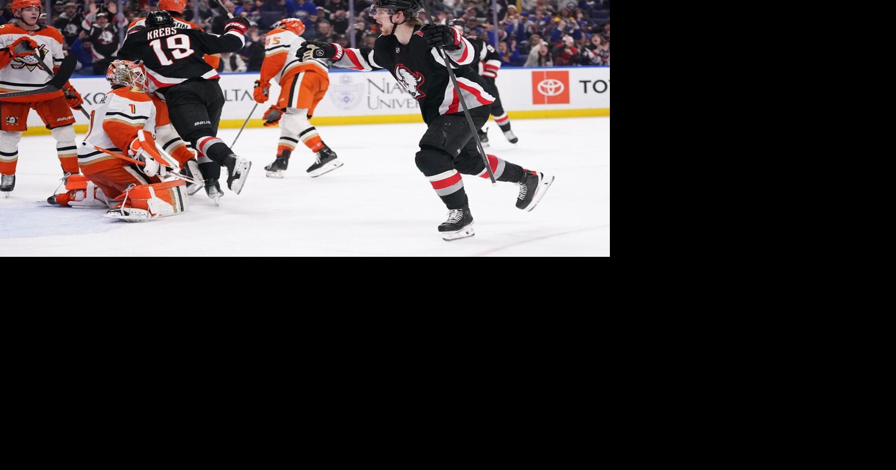 Buffalo Sabres defenseman Bowen Byram hits goal-scoring best