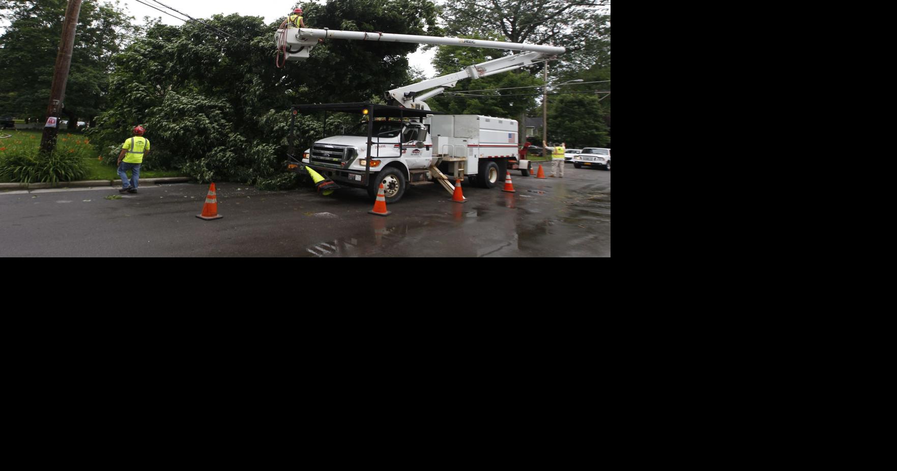 Gusty winds down trees and tree limbs, cut power to thousands