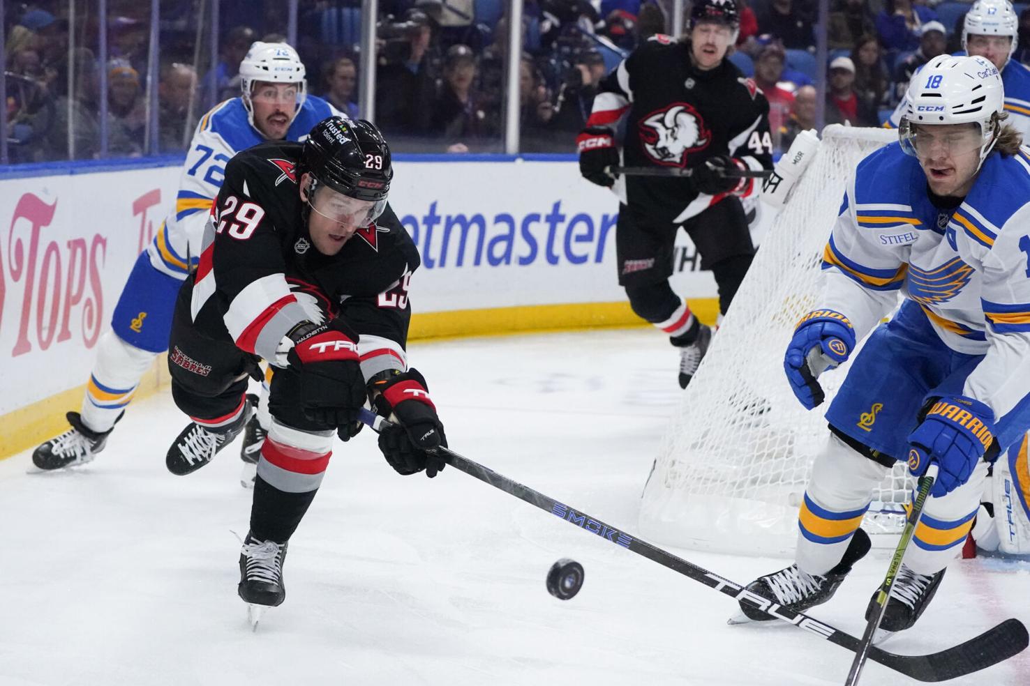 Buffalo Sabres lose to St. Louis Blues, 3-0