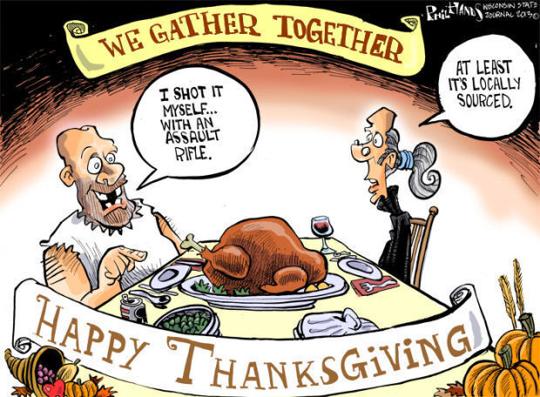 Gobble up these 14 political cartoons about Thanksgiving