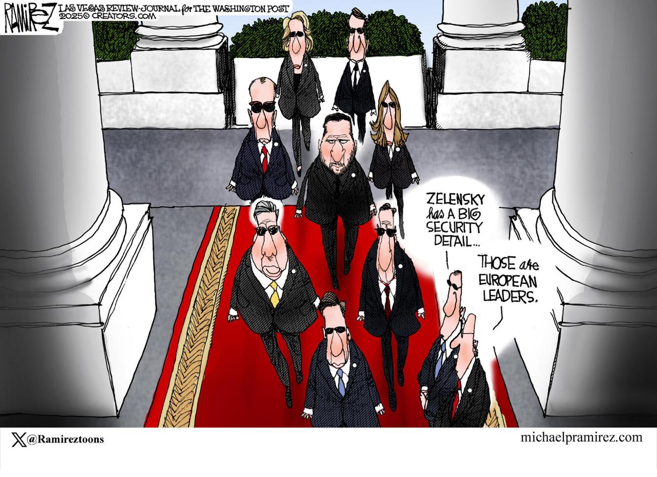 14 political cartoons target the war in Ukraine