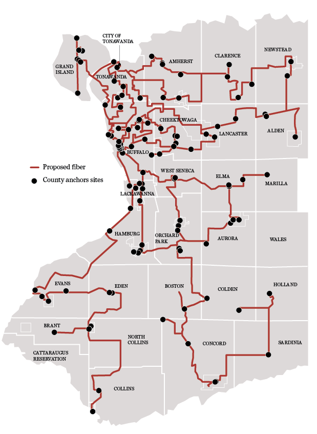 ErieNet broadband network construction slowed by red tape