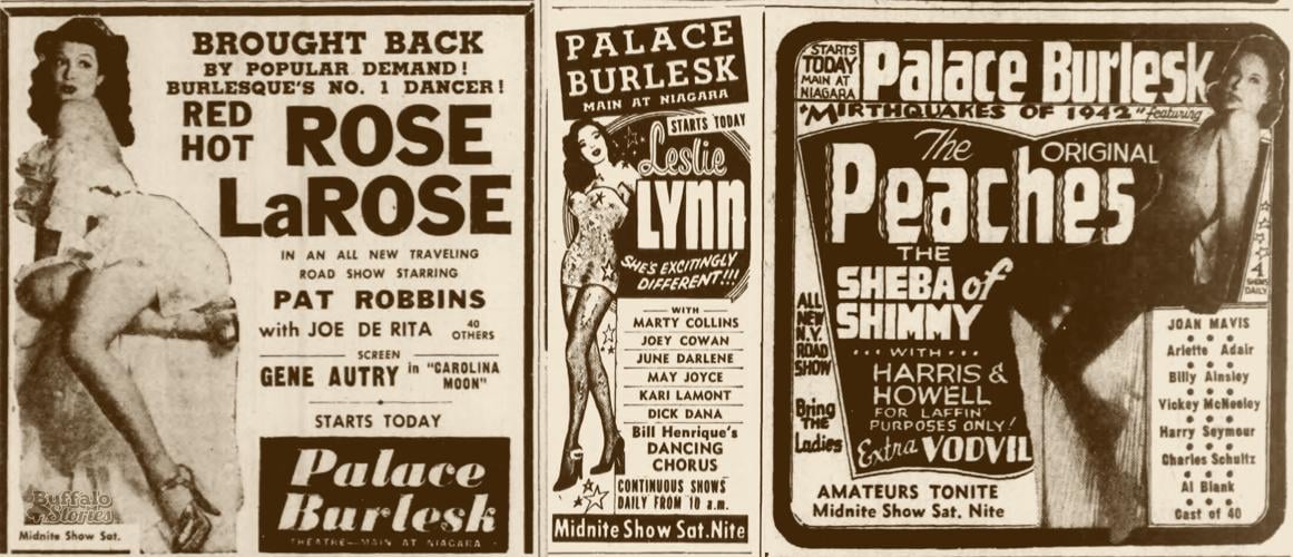 A Buffalo 'skins-titution': The Palace Burlesk, 1925-1967