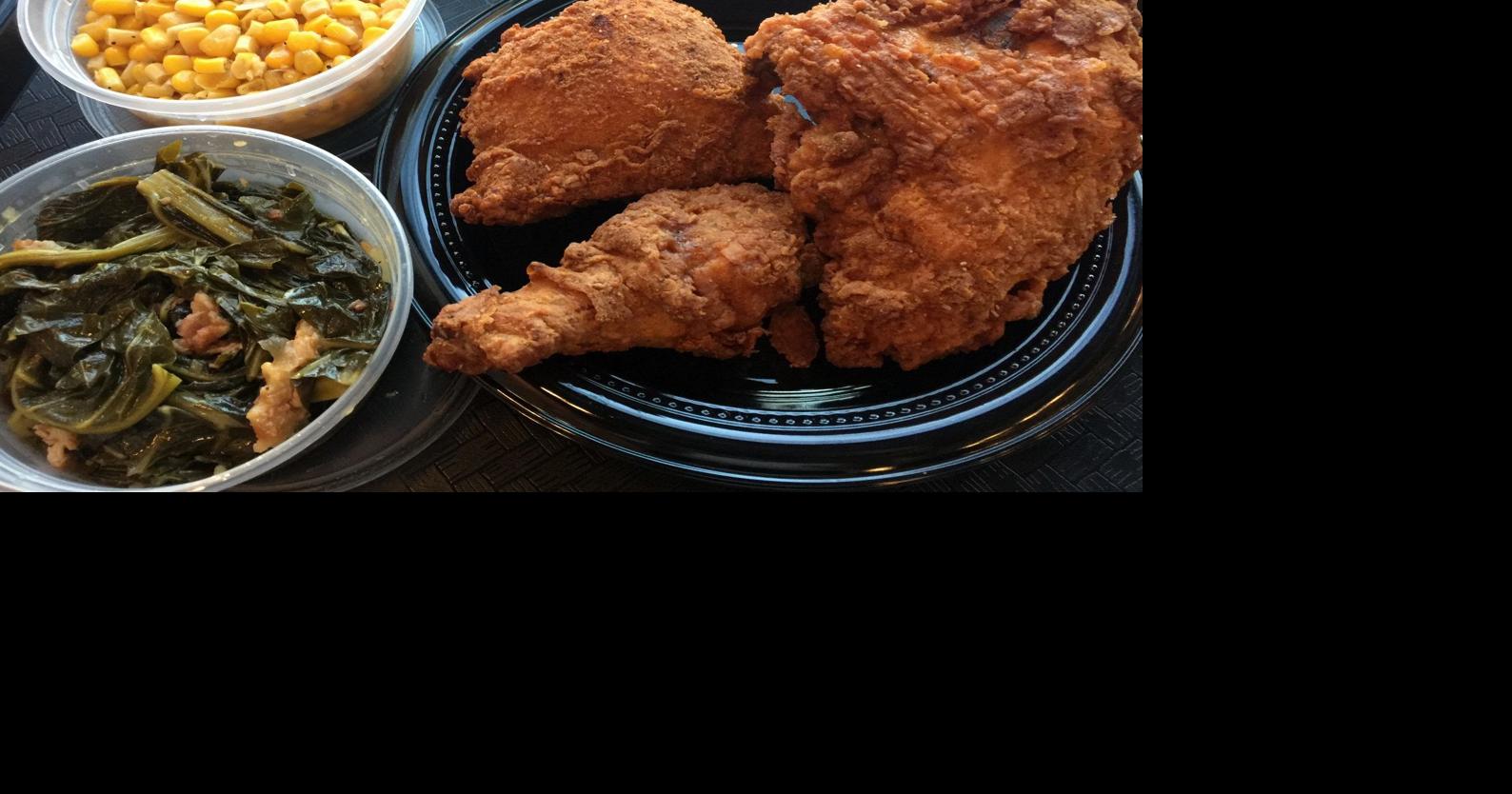 Starters: Fried chicken, sassy collard greens at Rt. 16 Chicken Shack