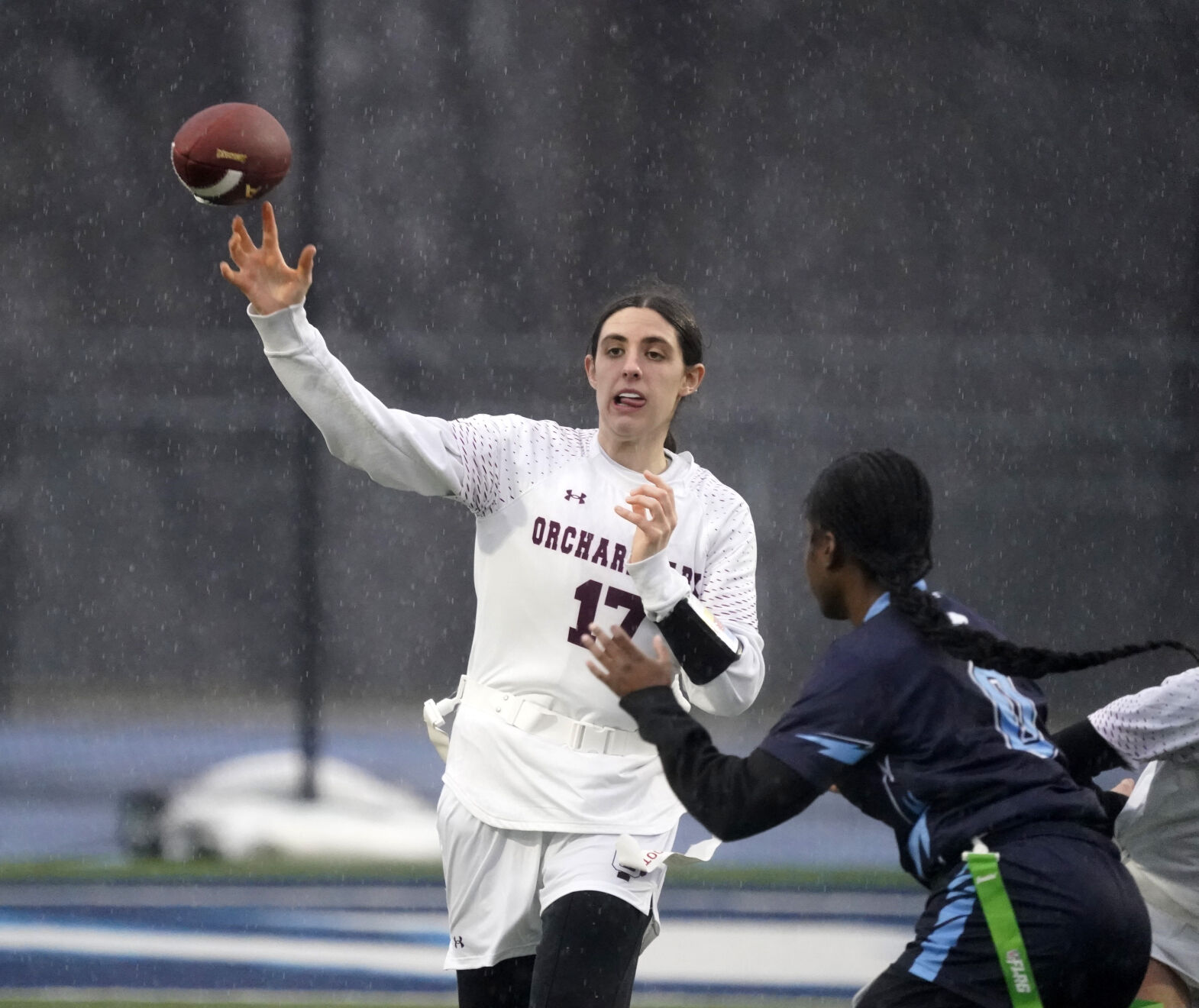 Photos: Orchard Park and Depew tie 26-26, in a flag football game.