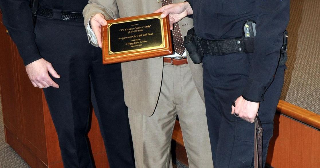 TAYLOR: Police officer, K9 honored for work in case | News ...