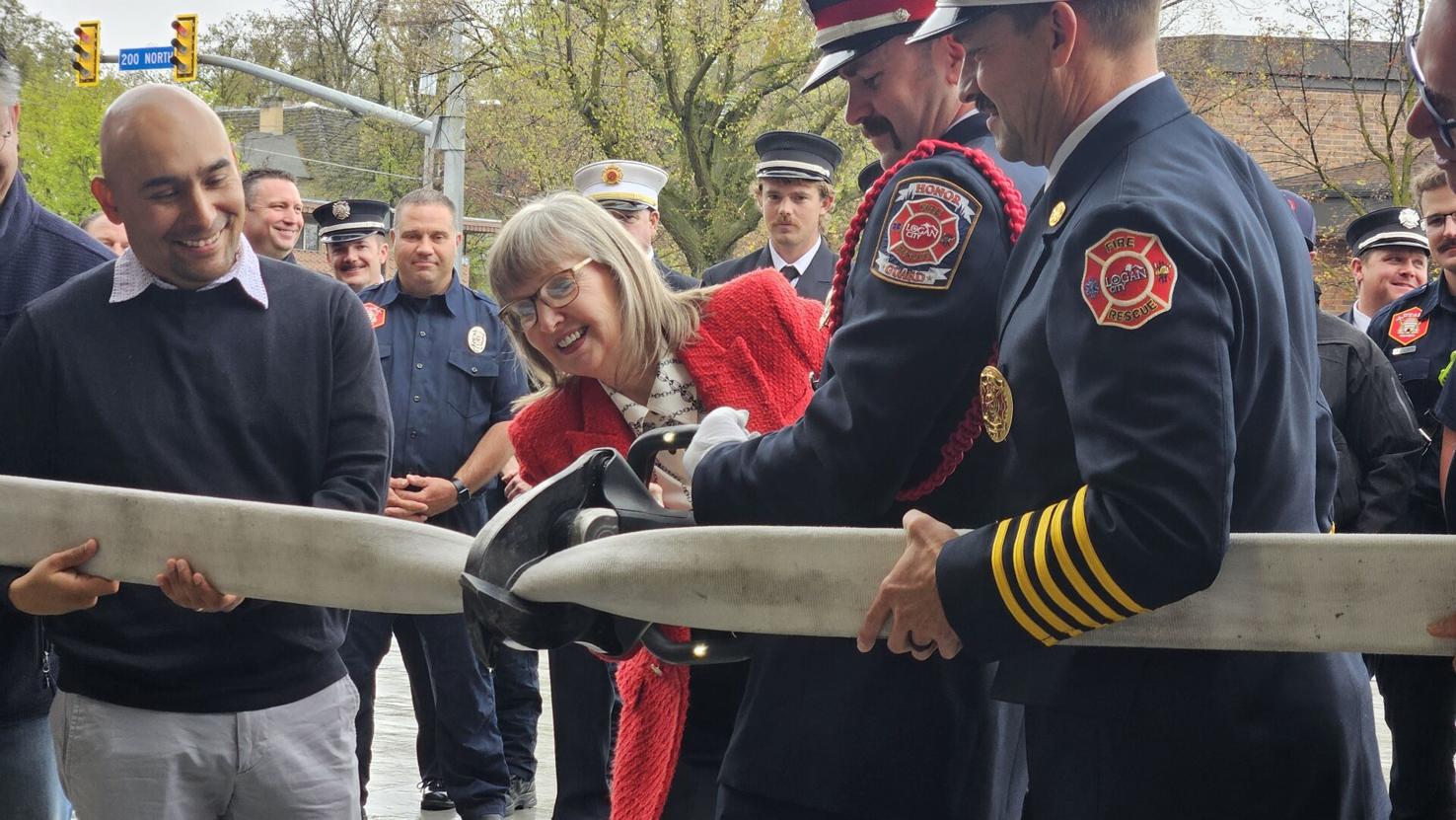 Logan city leaders hold 'hose cutting' ceremony to open new fire ...