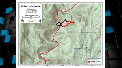 Rick Springs Fire 50% contained, evacuations remain lifted in Logan ...