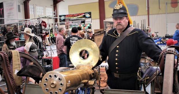 An original Gatling gun on display at this weekend’s gun show | Local ...