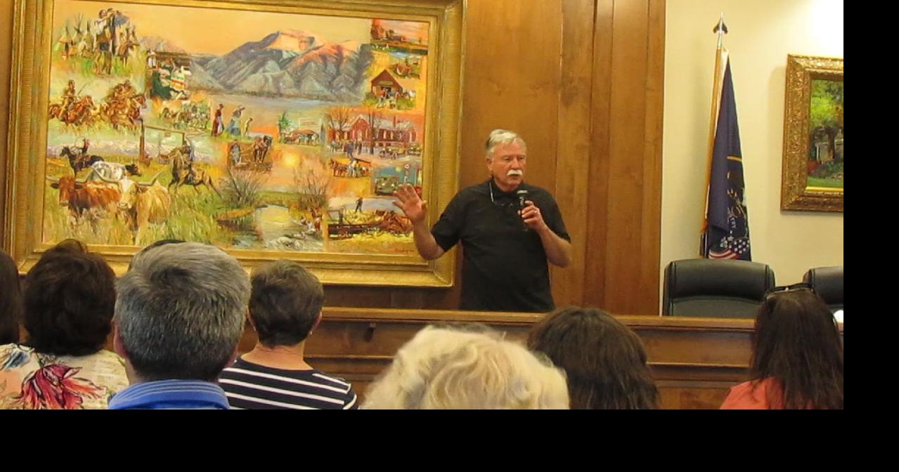 Larry Winborg unveils new painting depicting Nibley’s past | Local News ...