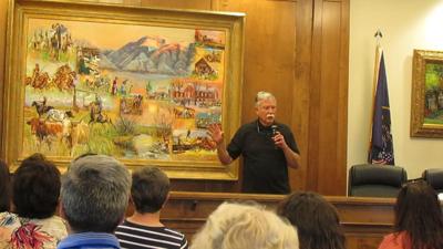 Larry Winborg unveils new painting depicting Nibley’s past | Local News ...
