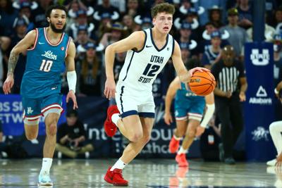Mason Falslev leaves transfer portal, will stay at Utah State | Sports ...