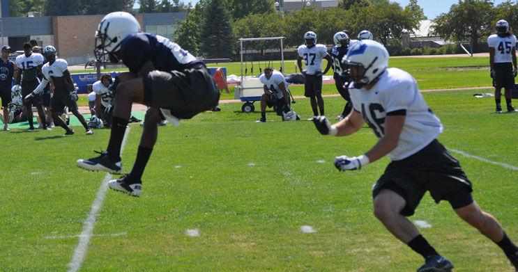 USU football team enjoys first day in full pads | Utah State ...