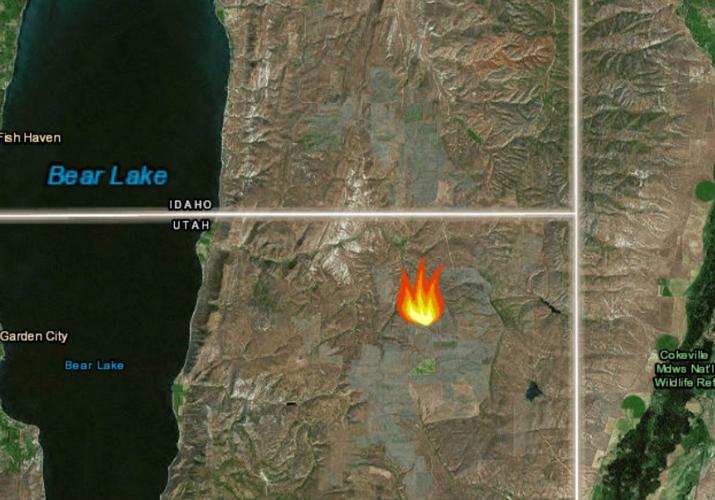 Wildfire burns east of Bear Lake and destroys firefighter vehicles ...