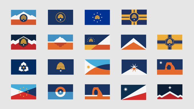 New state flag proposals on display at Cache County Historic Courthouse ...