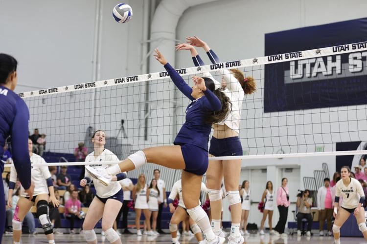 GALLERY: Utah State 3, Nevada 0 in women's volleyball | Multimedia ...