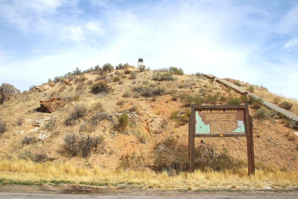 Red Rock Pass marks the edge of Lake Bonneville at the northern end of ...