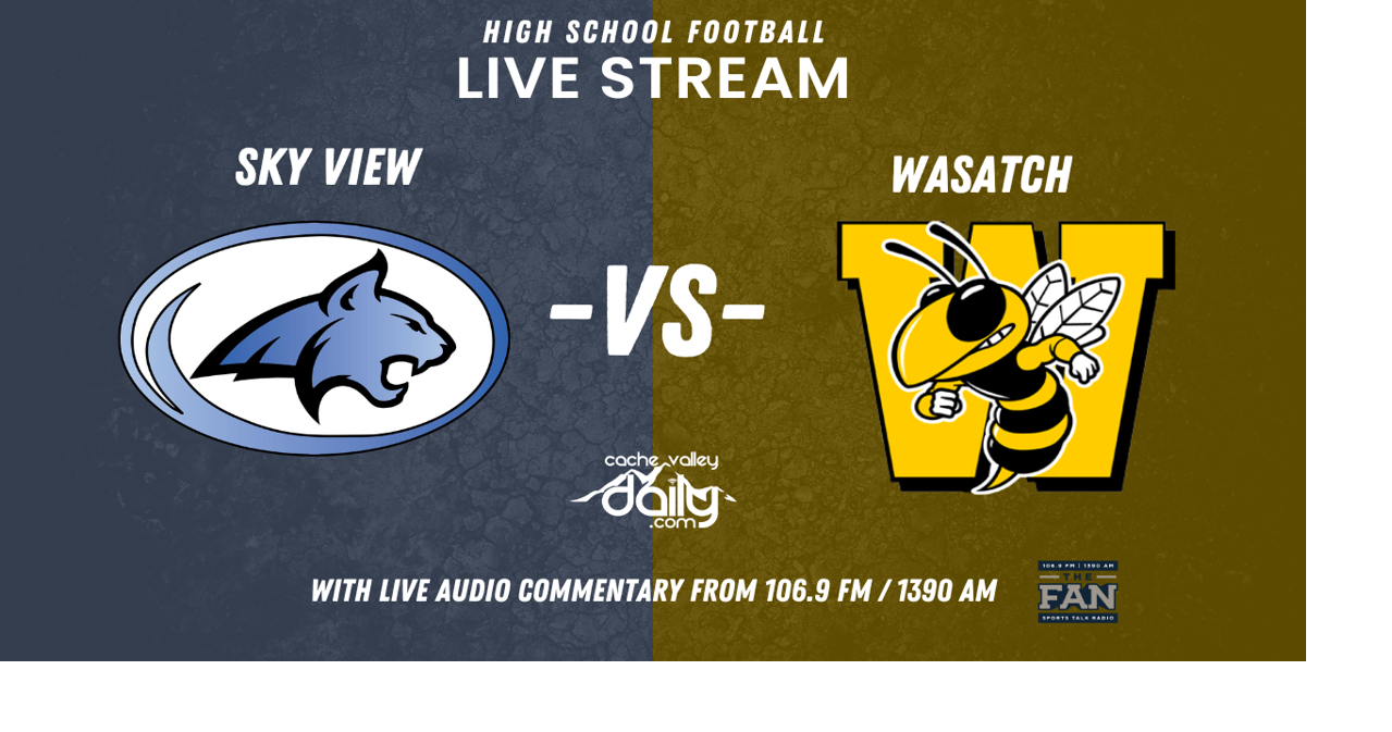 LIVESTREAM: Sky View Bobcats vs Wasatch Wasps high school football ...