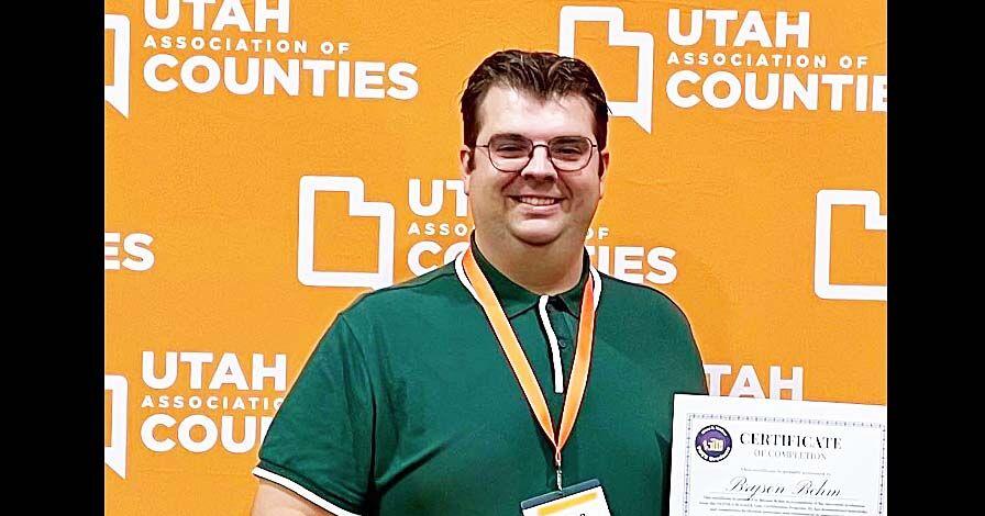 County Clerk Bryson Behm awarded VOTE Certification by Olene Walker ...