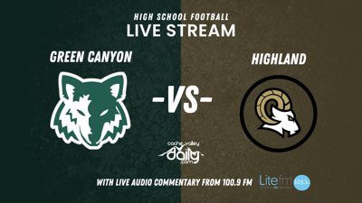 LIVESTREAM: Green Canyon Wolves vs Highland Rams football | Aug. 25 ...