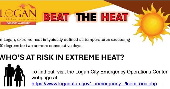 Logan officials advise local residents of extreme heat conditions ...