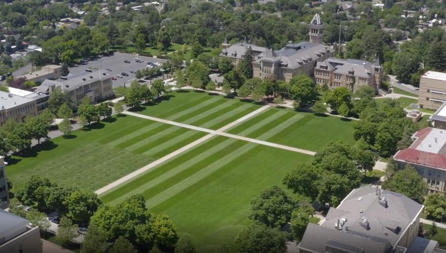 USU’s Quad dons massive Stars and Stripes | Local News ...