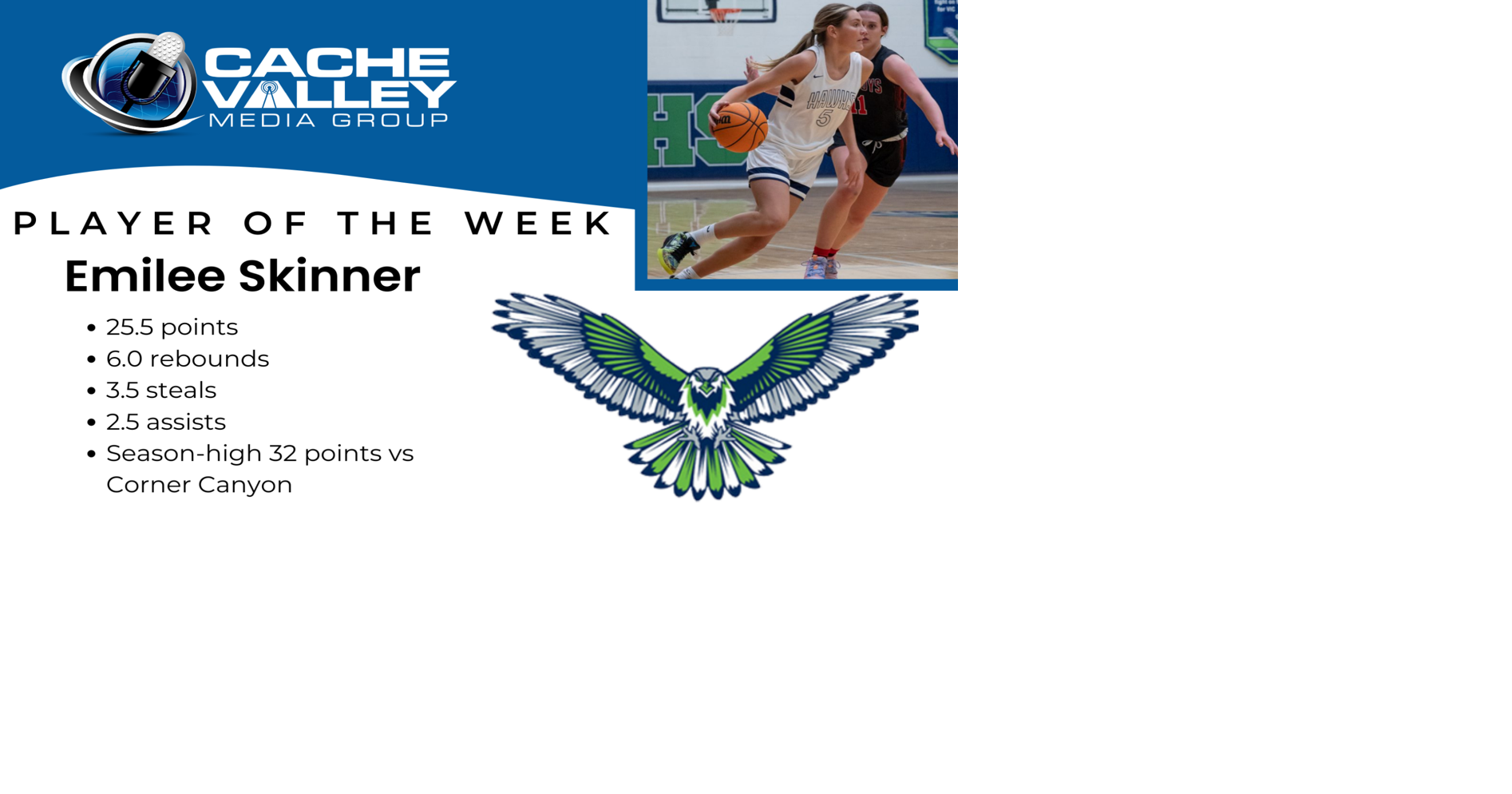 Emilee Skinner wins second straight CVMG Prep Basketball Player of the ...