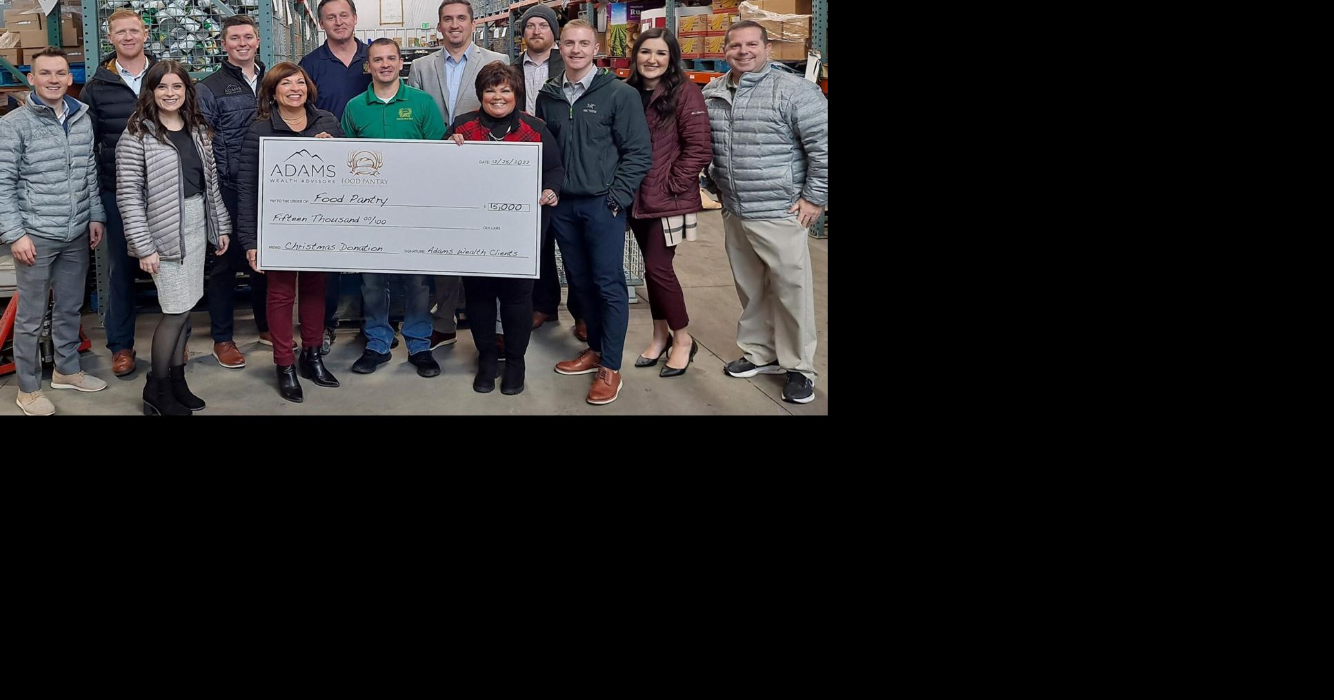 Adams Wealth Advisors makes significant donation to Cache Community ...