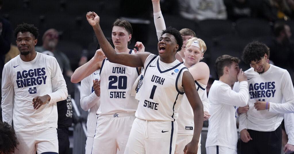 PHOTO GALLERY: Utah State 88, TCU 72 in NCAA Tournament | Photo ...