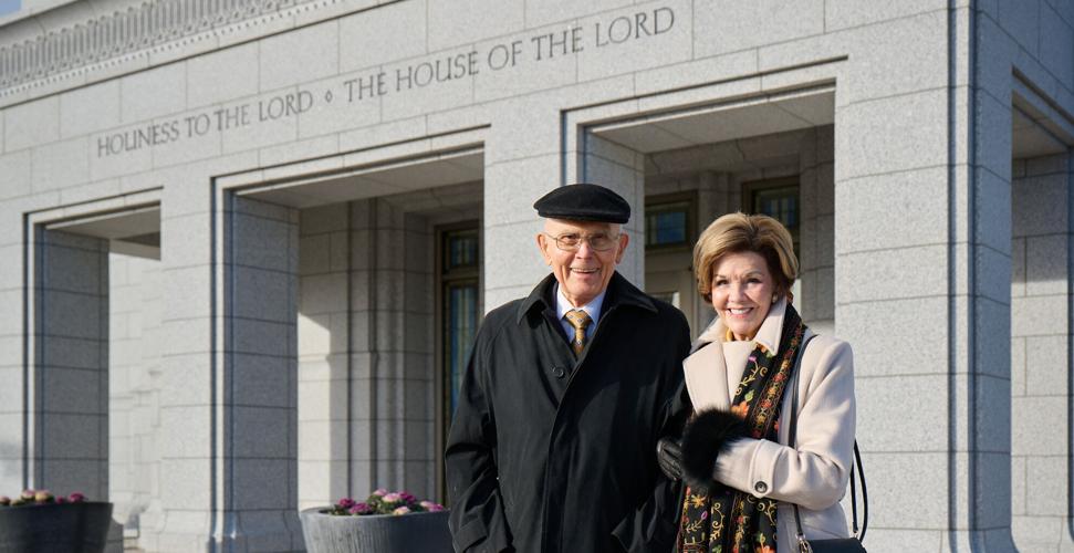 President Dallin H. Oaks dedicates Burley Idaho Temple in first as ...