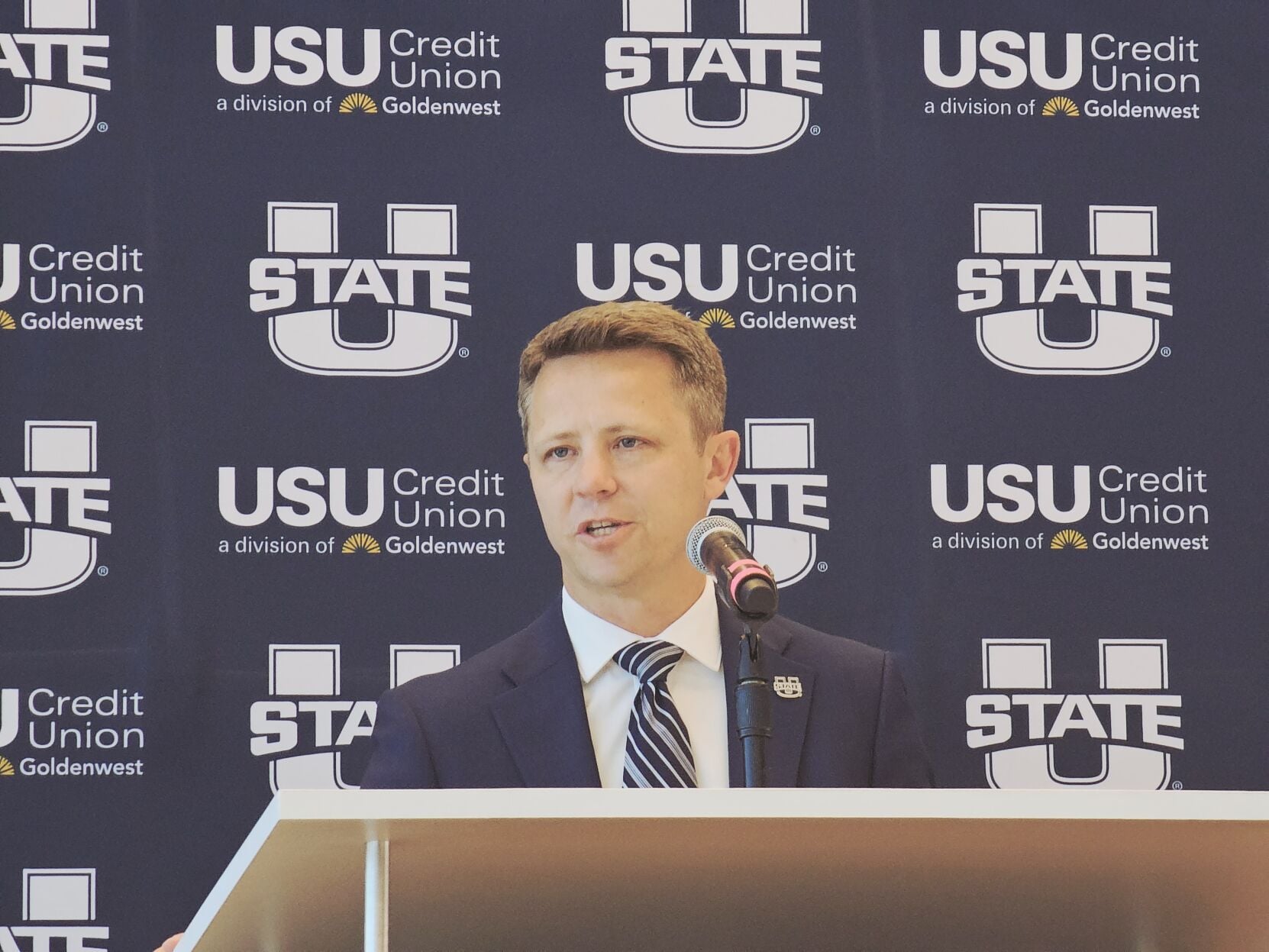 Cameron Walker introduced as new AD of Utah State | News ...