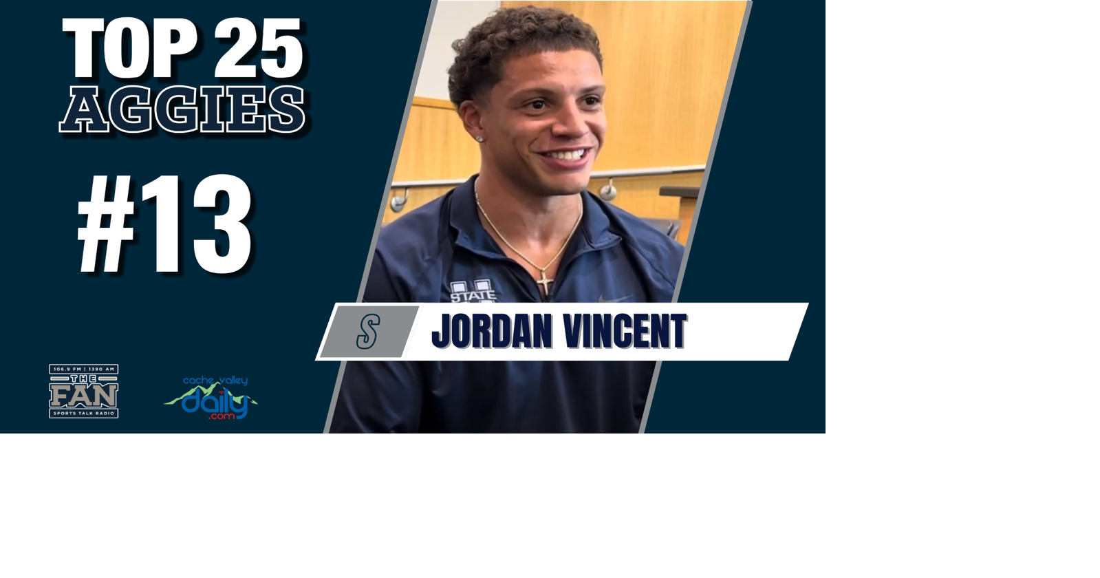 Top 25 Aggies of 2024 - #13 Jordan Vincent | Sports | cachevalleydaily.com