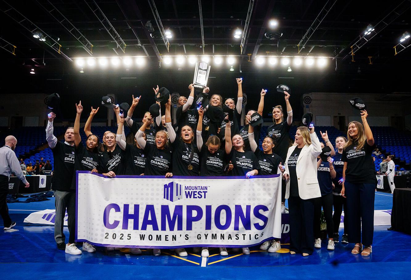 Utah State gymnastics wins first-ever Mountain West championship ...