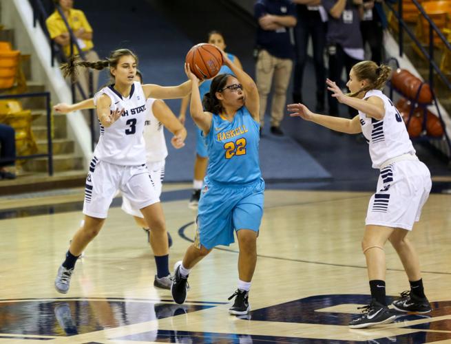PHOTO GALLERY: USU 90, Haskell Indian Nations 63 – women’s basketball ...
