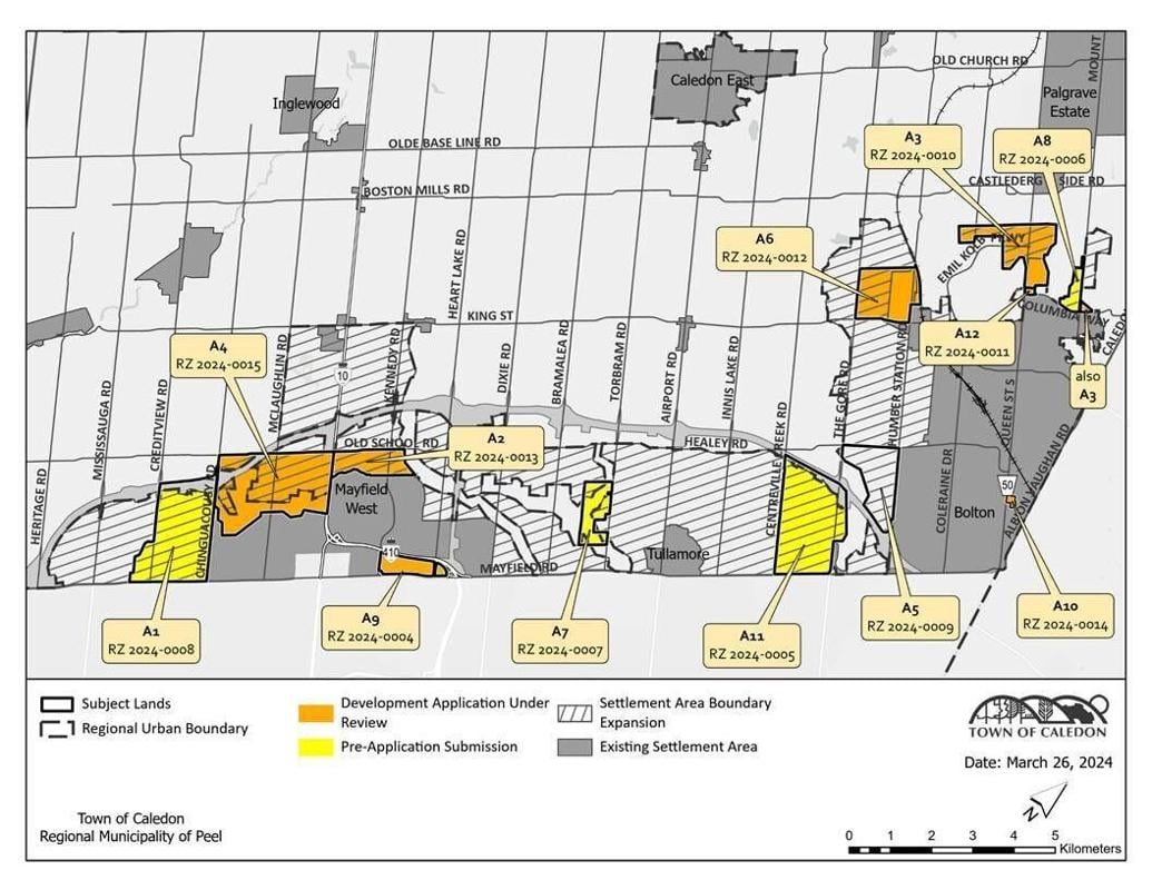 Caledon mayor delays mass rezoning for public info sessions