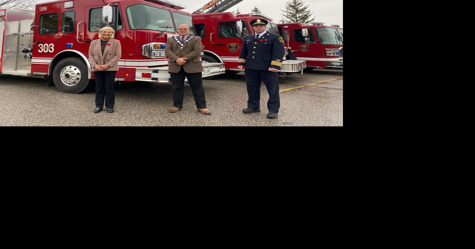 Caledon fire receives 5 new firetrucks, 3 more to come in 2022