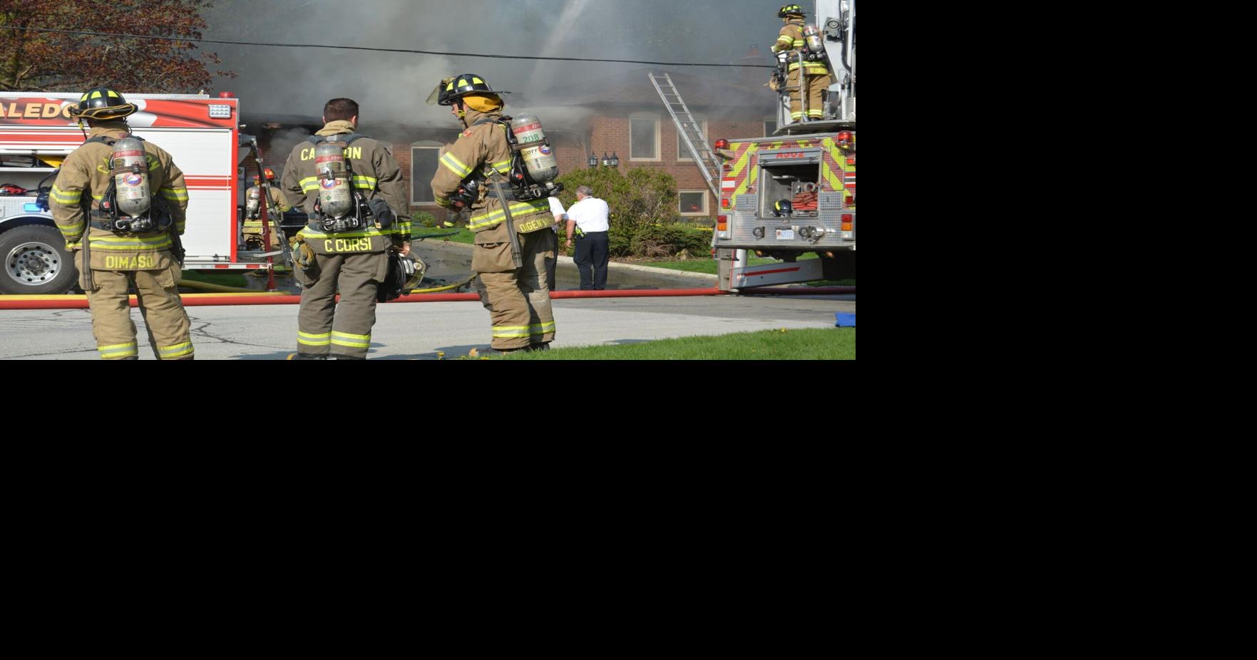 Massive fire at Caledon East home after vehicle collision