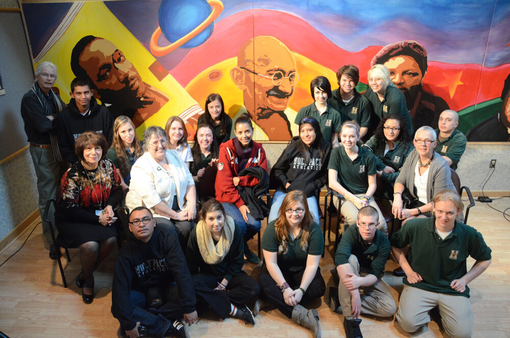 Robert F. Hall students cross cultural boundaries to paint mural