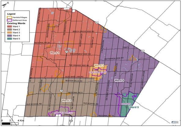 IN MAPS: ‘Recommended’ ward boundary options for Caledon