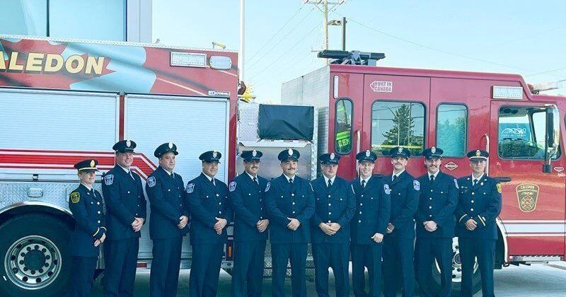 Caledon Fire recruits new full-time firefighters