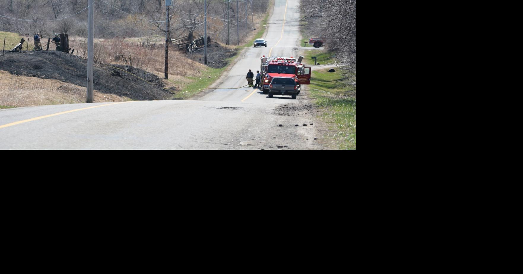 Caledon Fire makes quick work of three acre grass fire