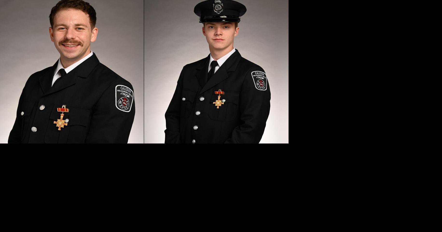 2 Caledon firefighters honoured for submerged vehicle rescue