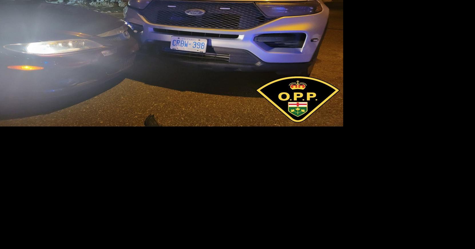 Caledon OPP cruiser struck by vehicle