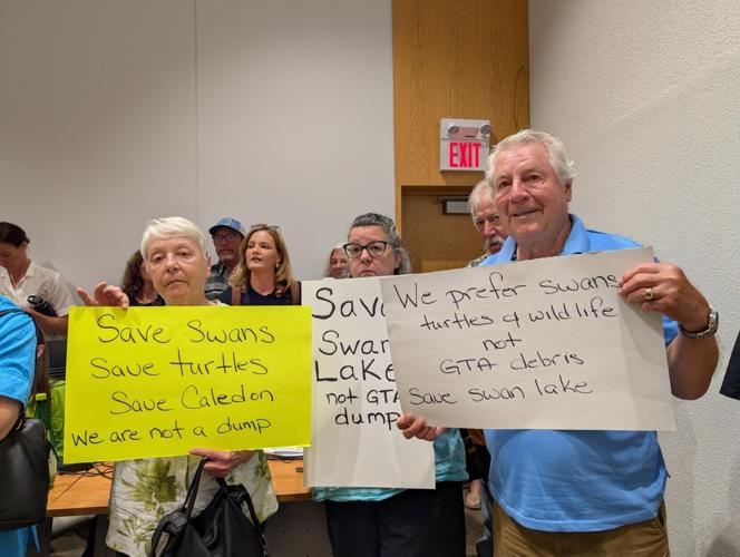 Caledon residents upset ‘Swan Lake’ to be filled in