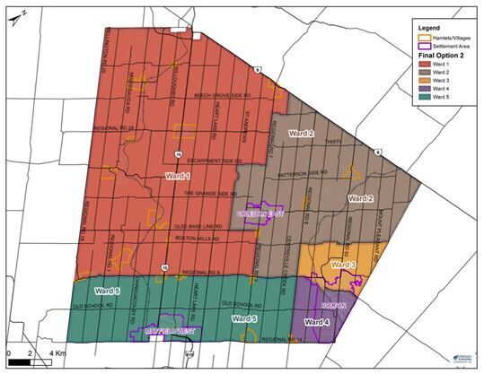 IN MAPS: ‘Recommended’ ward boundary options for Caledon