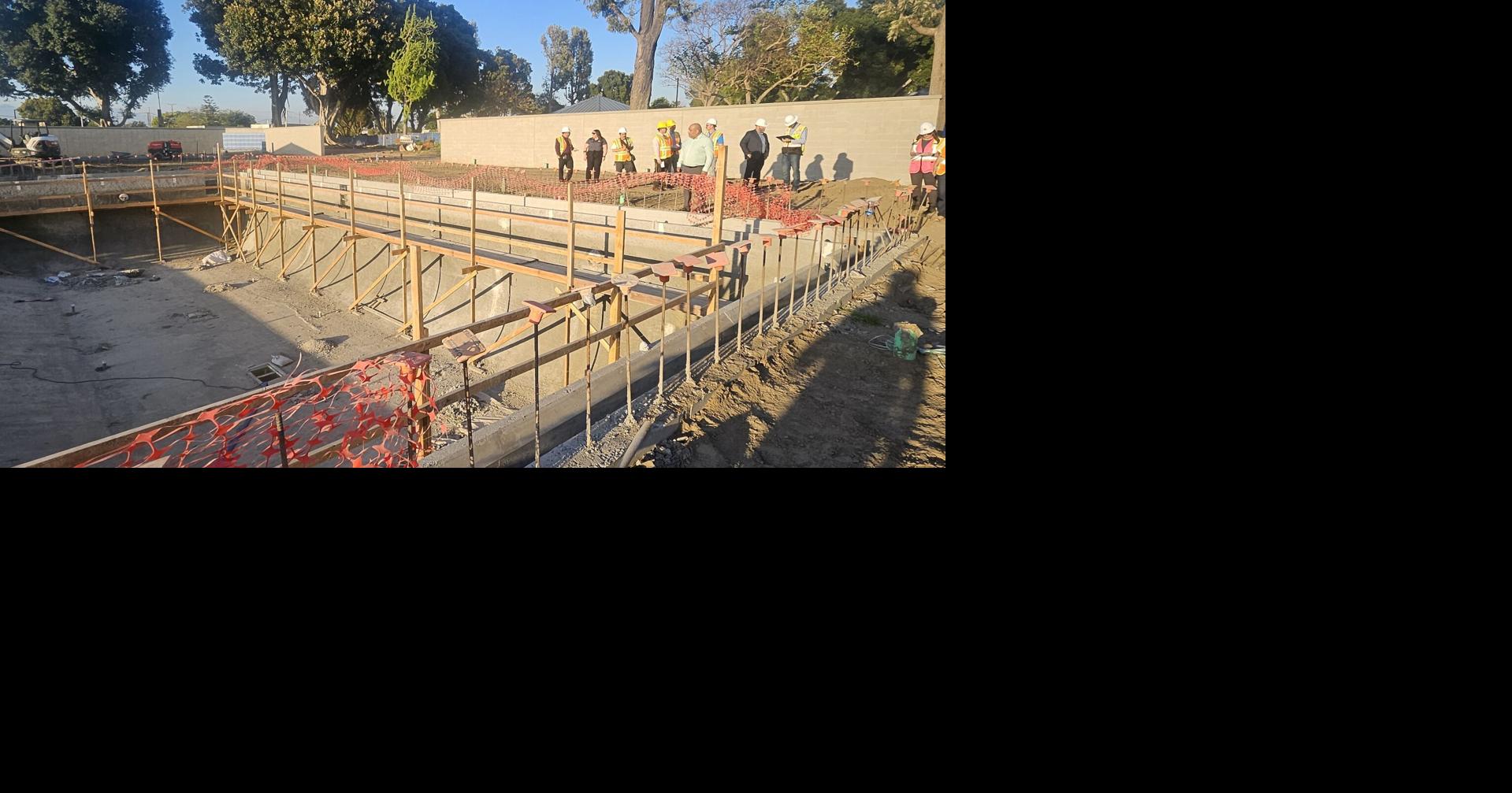 Regional Aquatics Center in Bell Gardens closely approaching to its ...
