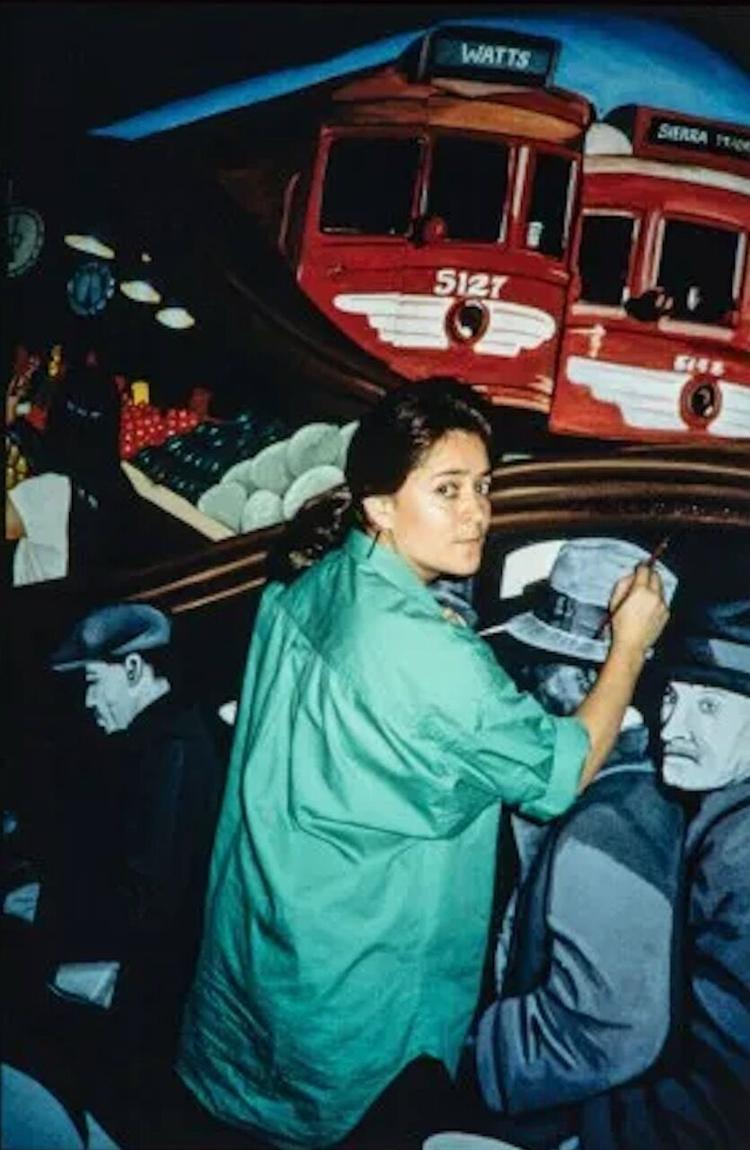 Barbara Carrasco’s controversial mural about L.A. finds a permanent ...