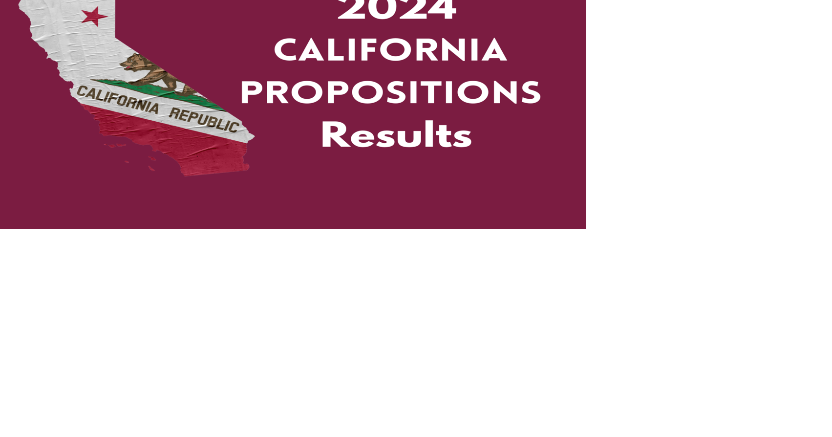 California proposition results | election 2024 | calonews.com