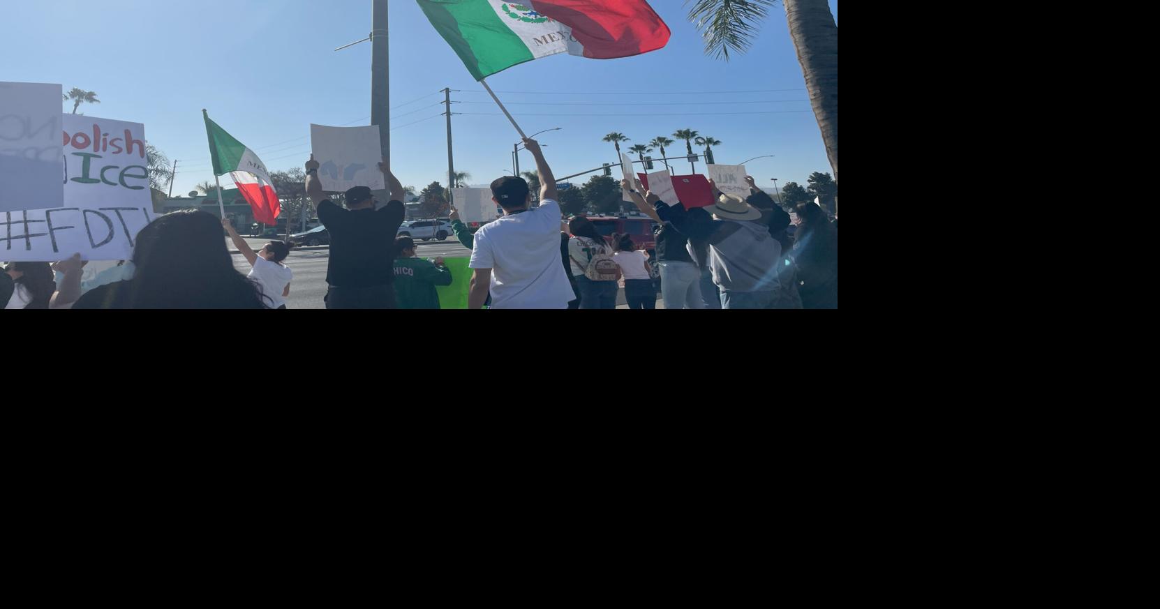 Hundreds protest Trump’s deportations in Riverside | Inland Empire ...